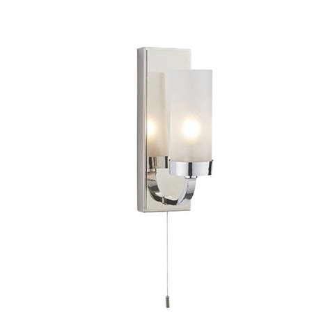 Rectangular With Tube Glass Bathroom Wall Light Bespoke Lights Uk