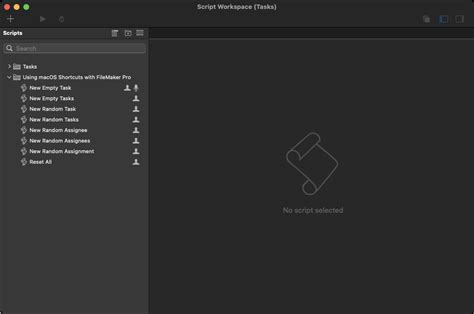 using the shortcuts app with filemaker pro