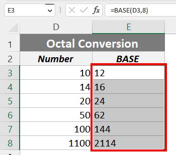 Excel BASE Function Convert Numbers Between Bases Quickly