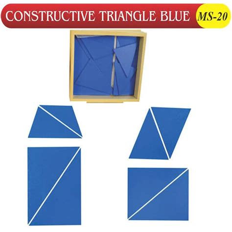 Montessori Blue Constructive Triangles Stationery Mart