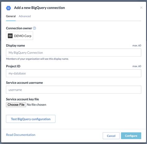 BigQuery Connection