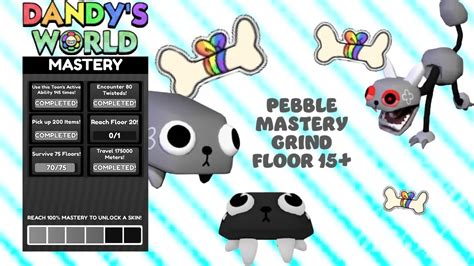 Pebble Gameplay Mastery Grinding Roblox Dandys World Youtube