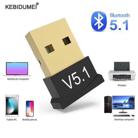 Usb Bluetooth 5 1 Adapter Transmitter Receiver Bluetooth Audio Bluetooth Dongle Wireless Usb