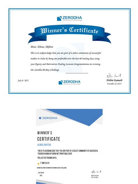 Documents Null Zerodha 60 Day Challenge Certificate Pdf Pdf