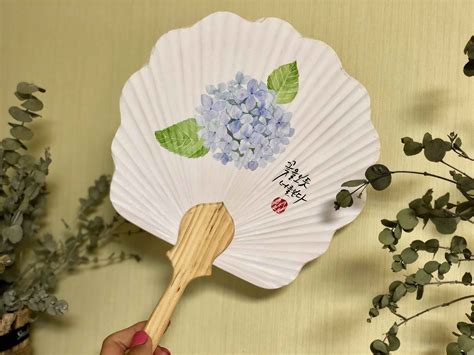 여름맞이 수채화 캘리그라피 부채 만들기 솜씨당