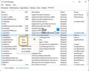 Enable Disable Start Stop Refresh Restart Services In Windows
