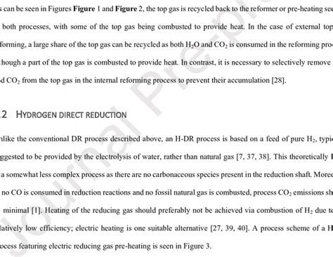 Internal Reforming Direct Reduction Process 36 Download Scientific