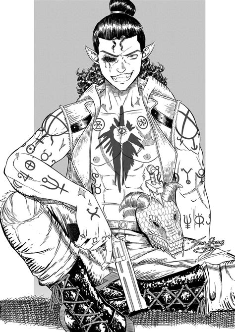 [comm] Asmodeus Bnw By Jero Pastor Art On Deviantart