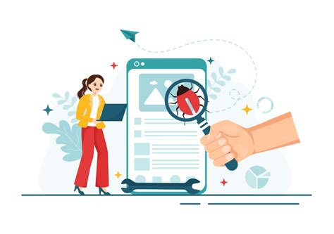 Premium Bug Tracking Illustration Pack From Network And Communication
