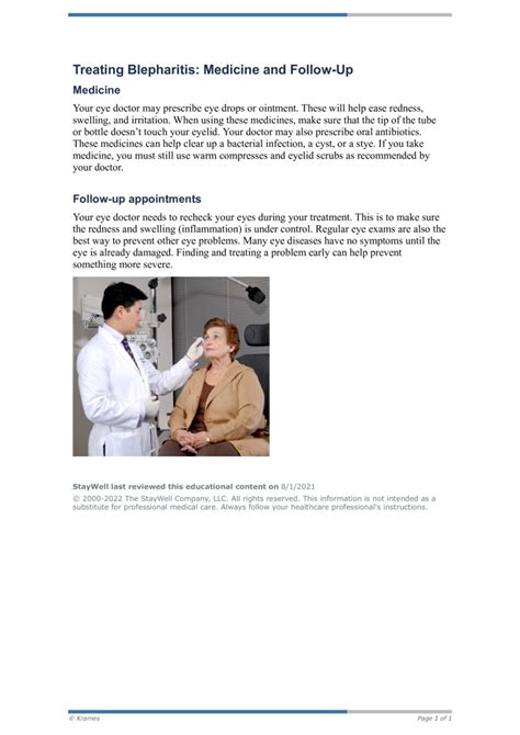Pdf Treating Blepharitis Medicine And Follow Up Healthclips Online