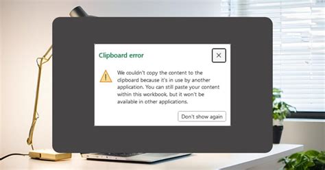 Excel Clipboard Error The Content Cannot Be Copied Because It Is