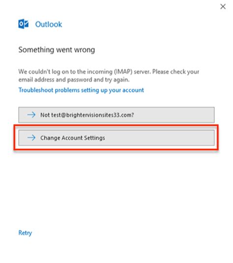 Webmail Setup Outlook Brighter Vision Knowledge Base