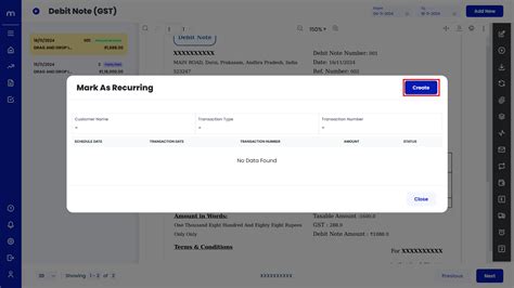 How To Create Debit Note GST MyBizz ERP