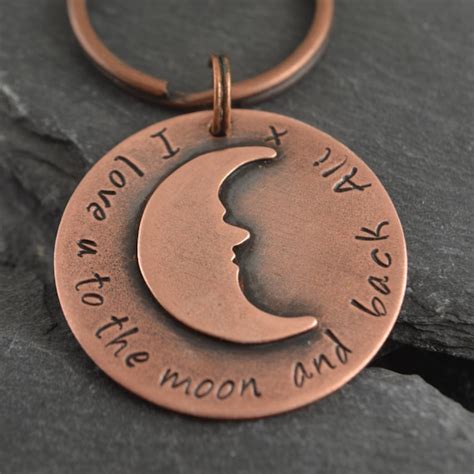 Personalized Copper Keychain Copper T By Personalizedtreazure