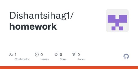 github dishantsihag1 homework
