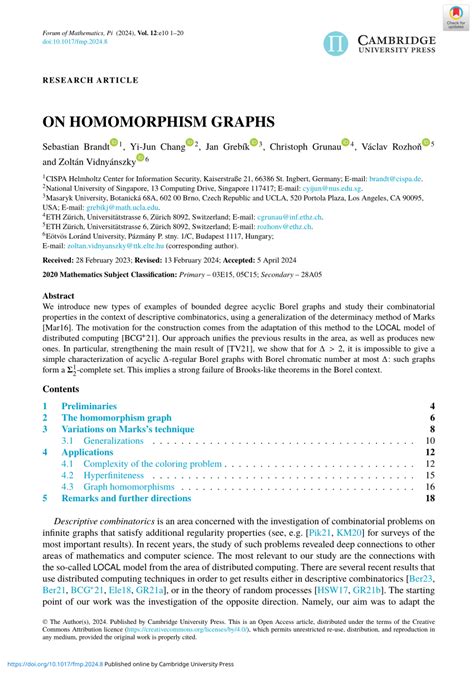 Pdf On Homomorphism Graphs