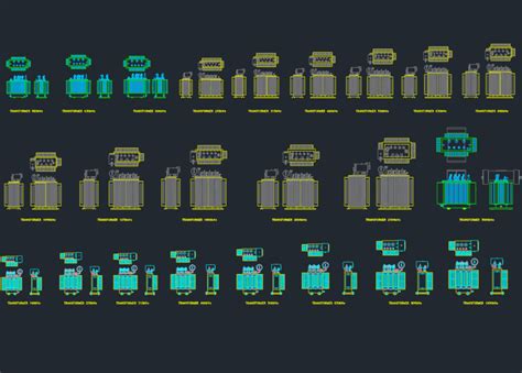 Dry Type Transformer Cad Cadblocks Hub For Industrial Design