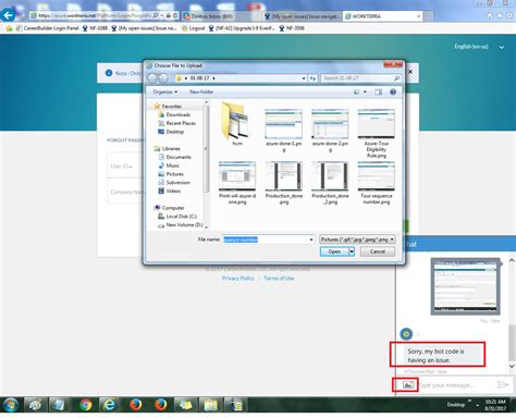 Nf 4317 Chatbot Azure Do Not Show Upload Image Option In Dialog Box Workterra Jira