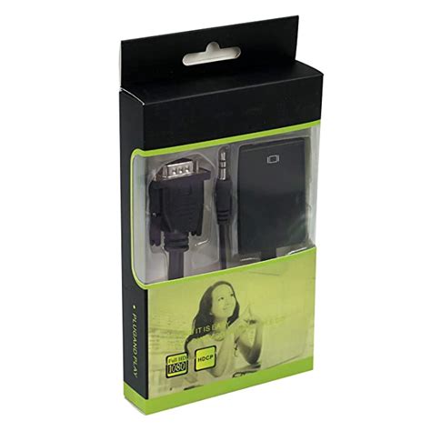 Vga Male To Hdmi Female X P Full Hd Video Converter Adapter Cable Vrange