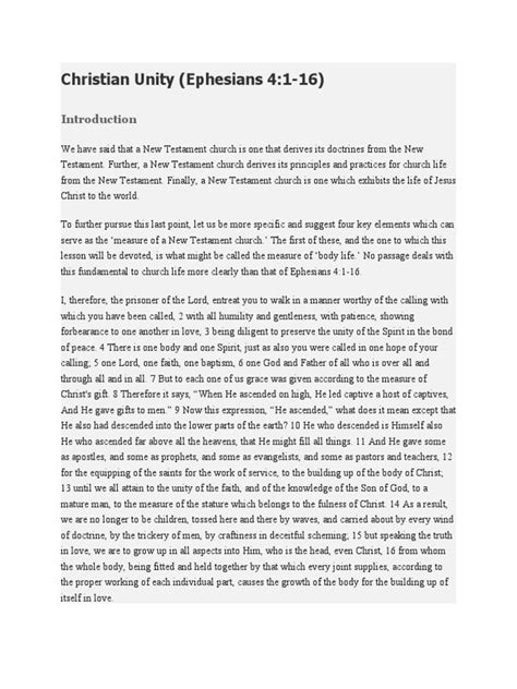 Christian Unity Pdf Christian Unity Pdf