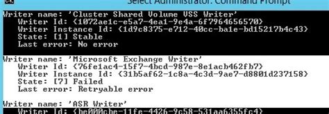 vss writer failed re registering vss writers on windows server windows os hub