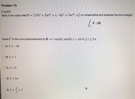 solved problem 15 1 point verify if the vector field f