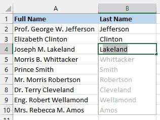 Extract Last Word In Excel Easy Ways