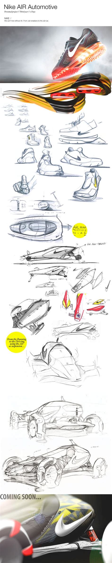 Nike Aircar By Adrien Séné Via Behance Design Sketch Sketches