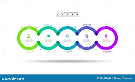 Circular Diagram Infographic Options Or Steps Template Stock Vector