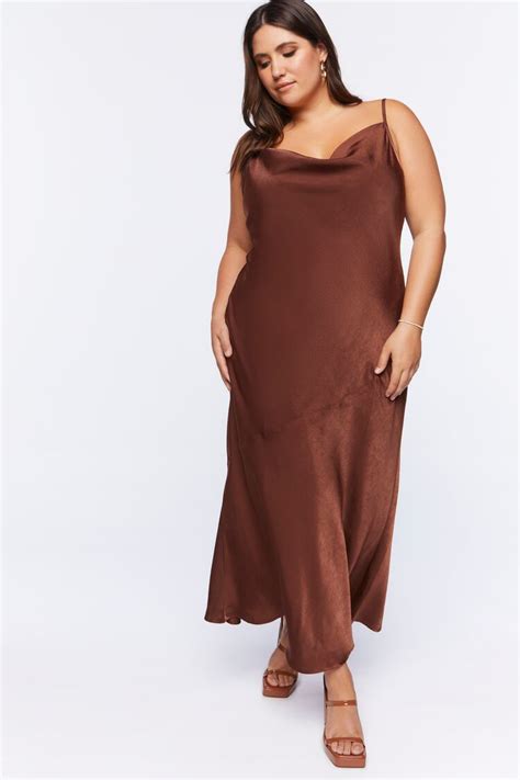 Plus Size Satin Slip Maxi Dress Forever21us