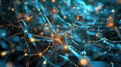 Illustration Neural Network Development Stock Illustration Illustration Of Signal Brain