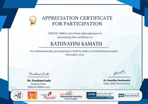 Kathyayini Kamath On Linkedin Ieee Eureka2023