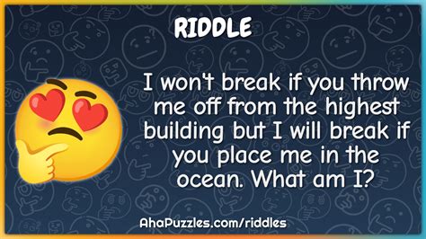 I Won T Break If You Throw Me Off From The Highest Building But I Will