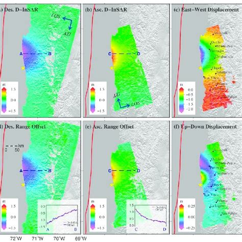 Co Seismic Deformation Of The Earthquake A And B Are The D Insar Download Scientific