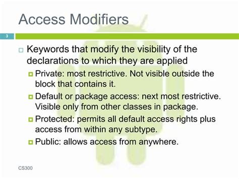 Encapsulation Getters Settersanonymousclass Ppt