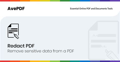 Redact PDF Free Secure Online PDF Redaction Tool AvePDF