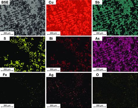Sem Eds Element Distribution Of A Dendritically Solidified Area Bild Download Scientific