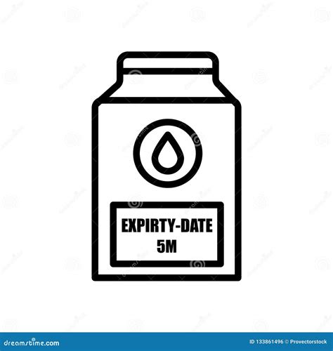 Expiry Date Icon Isolated On White Background Stock Vector Illustration Of Vector Item