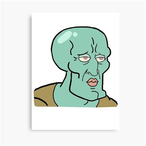 Sexy Squidward Wall Art Redbubble