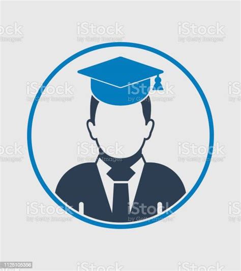 가운과 모자 남성 대학원 학생 프로필 아이콘 평면 스타일 벡터 Eps입니다 개인 지도 교사에 대한 스톡 벡터 아트 및 기타 이미지 개인 지도 교사 건강 진단 공부