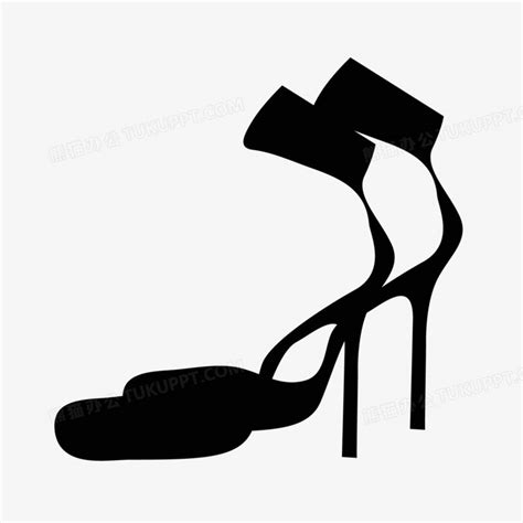 女士高跟鞋剪影PNG图片素材下载 女士PNG 熊猫办公
