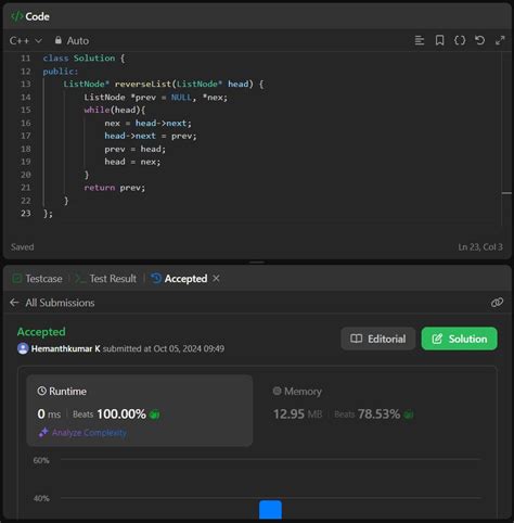 hemanthkumar k on linkedin 100daysofcode leetcode linkedlists