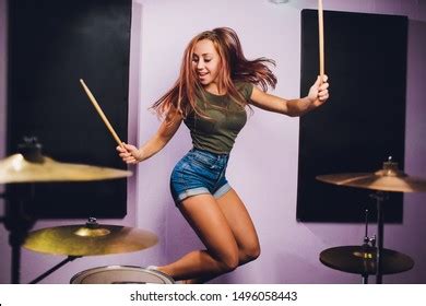 Female Sexy Drummer Images Stock Photos Vectors Shutterstock
