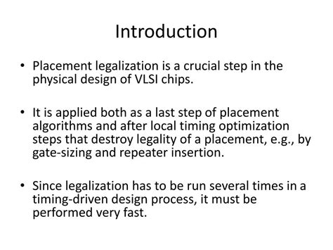 Ppt Vlsi Legalization With Minimum Perturbation By Iterative Augmentation Powerpoint