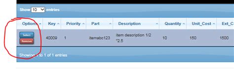 How Can I Add A Row Which Includes A Button Column To Jquery Datatable