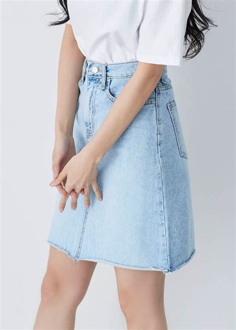 💗여름신상💗 베이직 A라인 커팅 4부 데님 스커트 Ka09b3 치마 미디 숏 미니 청 연청 중청 진청 워싱 컷팅 여행 바캉스 휴양지 휴가 캐쥬얼 데이트 꾸안꾸 룩 당일