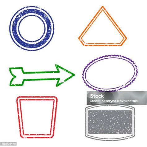 흰색 배경에 그런지 고무 프레임을 우표 프리젠 테이션 전단지 전단지 엽서 및 포스터를위한 6 개의 우표 프레임 플랫 디자인 벡터
