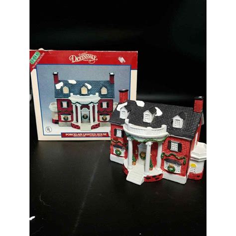 Lemax Porcelain Lighted House Dickensvale 35065 With Box Ebay
