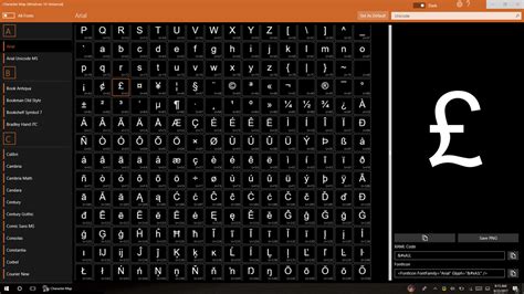 Character Map UWP For Windows Makes It Easier To Insert Hard To Find Characters Windows Central