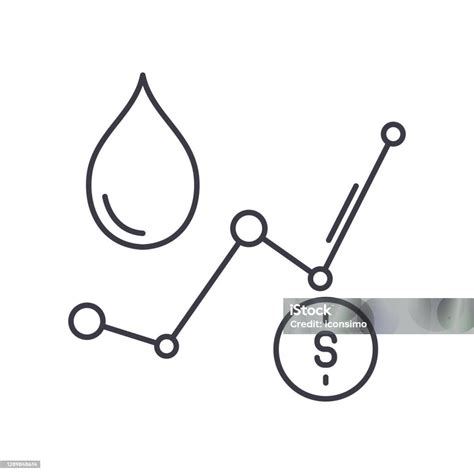 유가 지수 아이콘 선형 절연 일러스트레이션 얇은 선 벡터 웹 디자인 사인 흰색 배경에 편집 가능한 스트로크가 있는 개요 개념 기호 가격에 대한 스톡 벡터 아트 및 기타